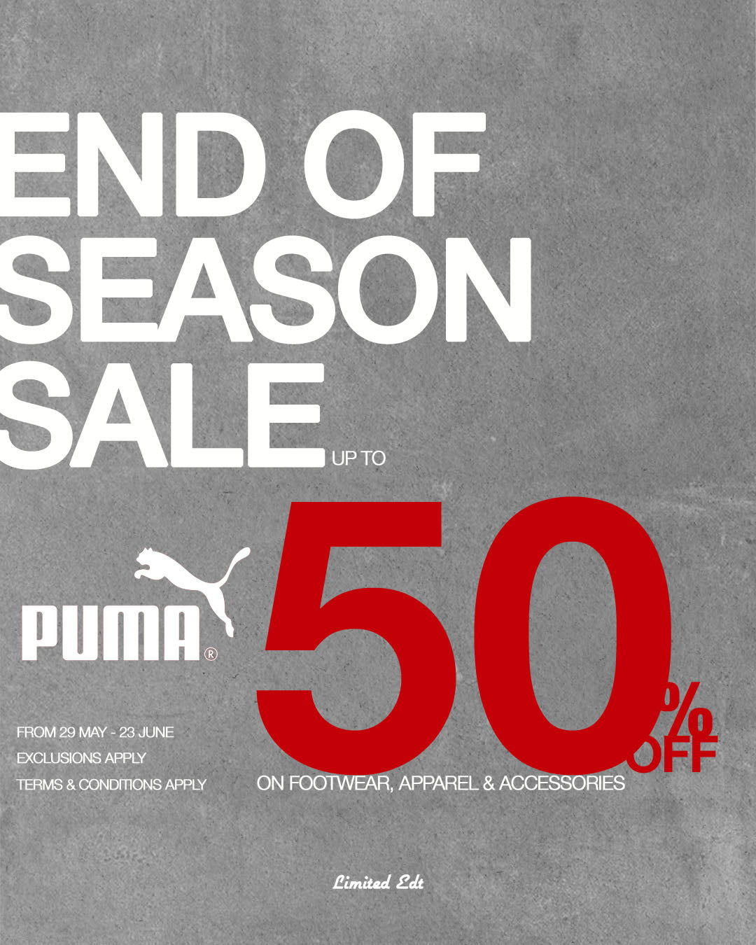 SALE – Limited Edt