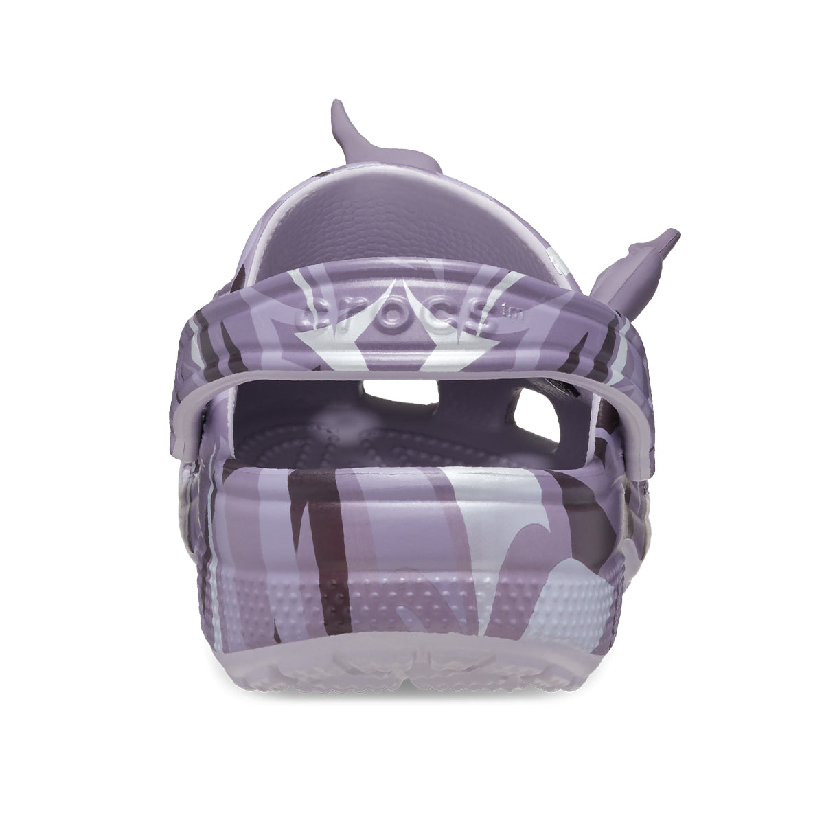 Purple camo crocs store