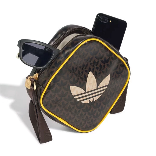 adidas Originals Monogram Diamond Shaped Bag 'Dark Brown' – Limited Edt