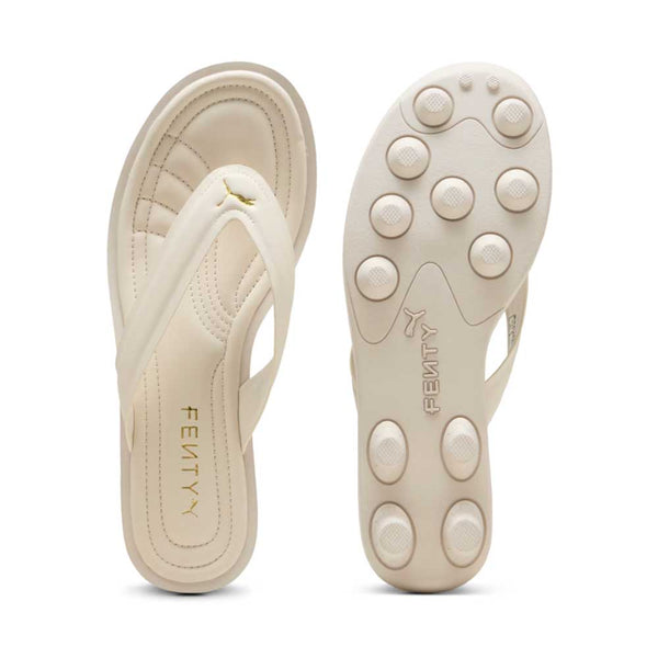 + FENTY Cat Cleat Slides 'Alpine Snow PUMA Gold' – Limited Edt