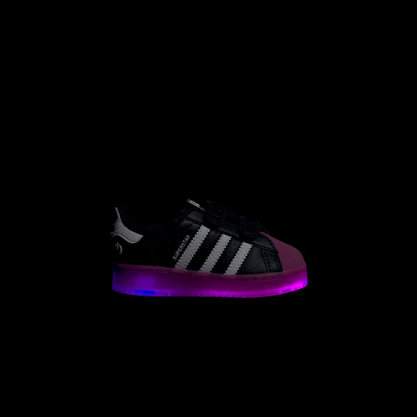adidas Originals Toddlers Superstar LED Light 'Black' – Limited Edt