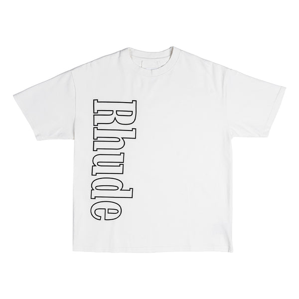 Rhude Side Logo Tee 'Vintage White' – Limited Edt